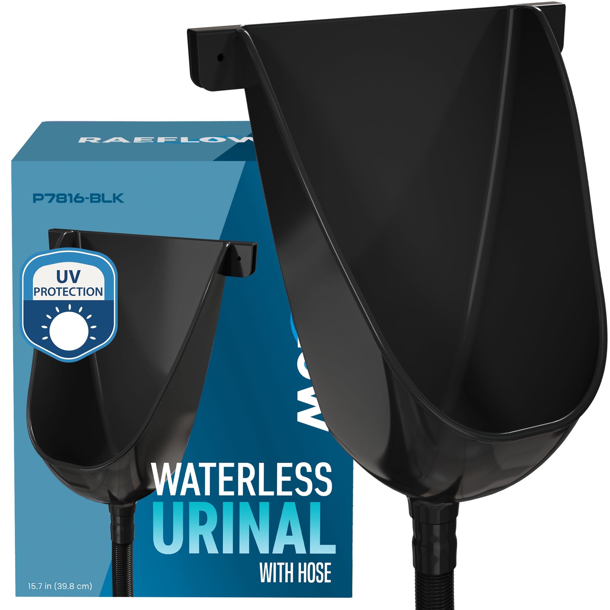 Waterless Urinal with Hose (Black) – Raeflow